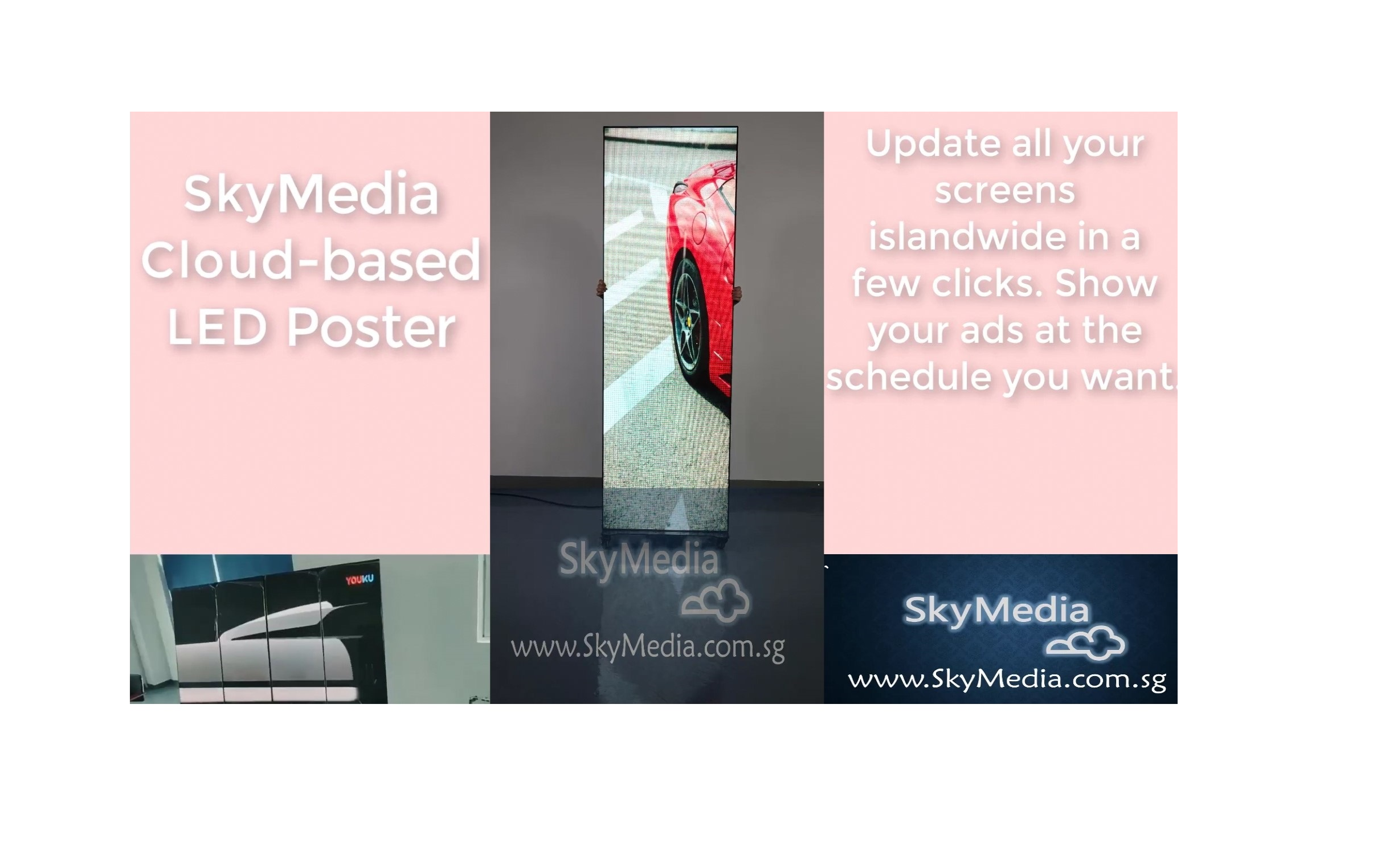 Best Digital LED Poster Singapore - Windows Digital Signage